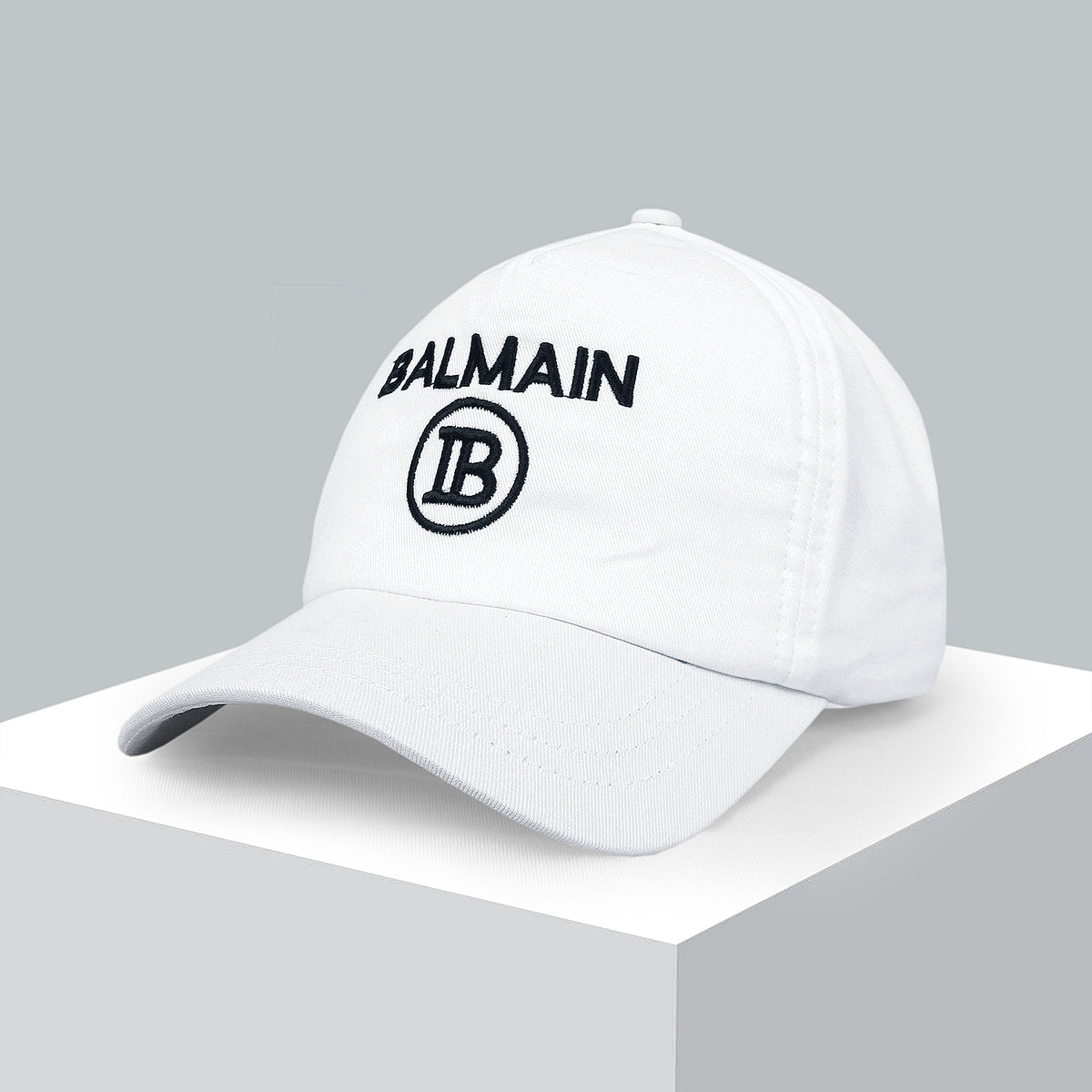 Balmain White Basic Logo Cap – leftovershub