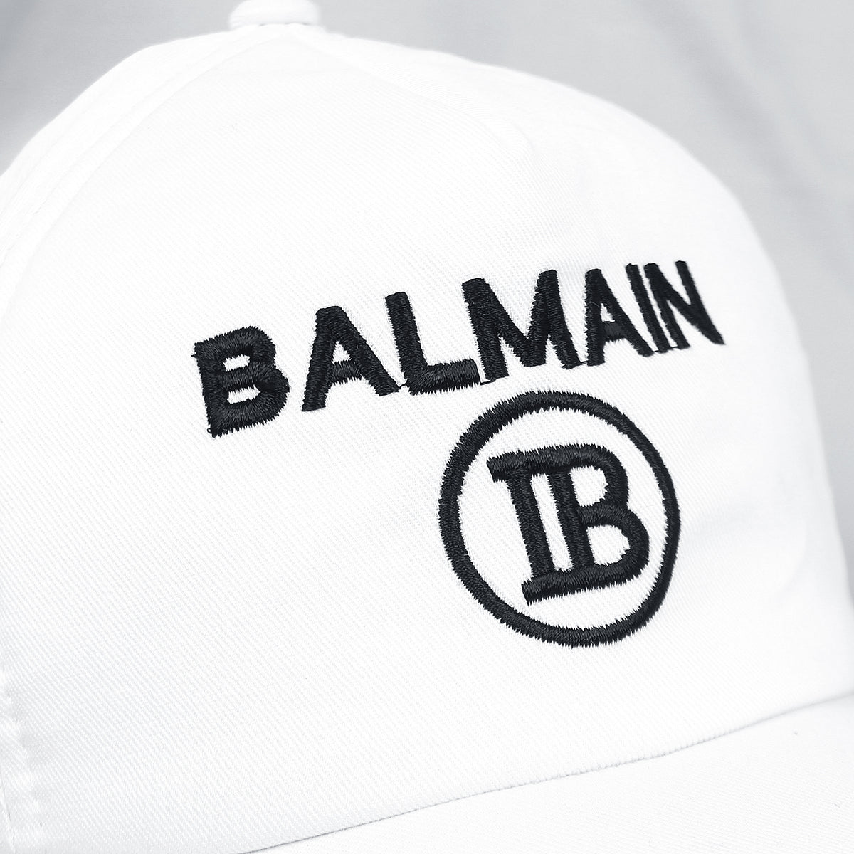 Balmain White Basic Logo Cap – leftovershub
