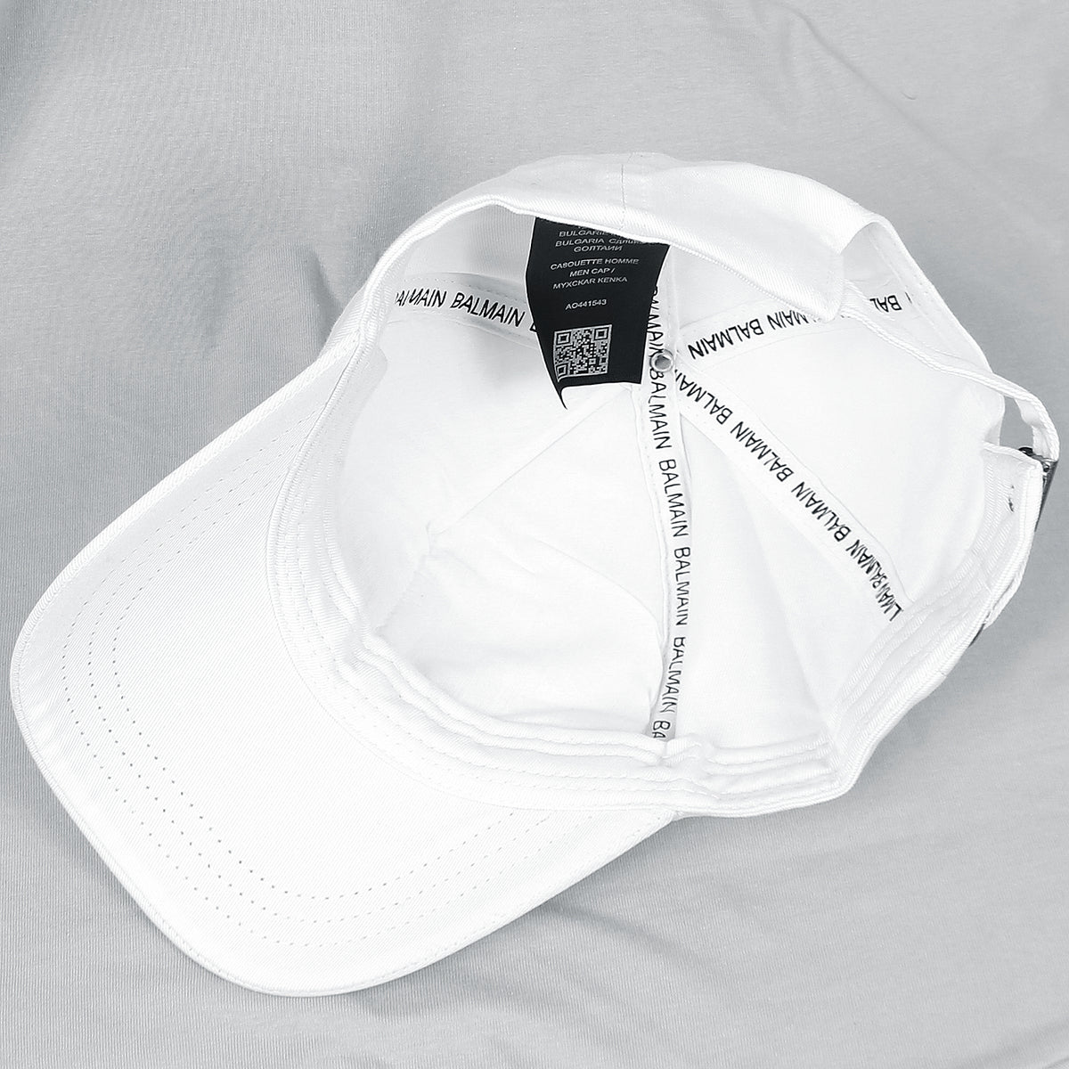 Balmain White Basic Cap – leftovershub