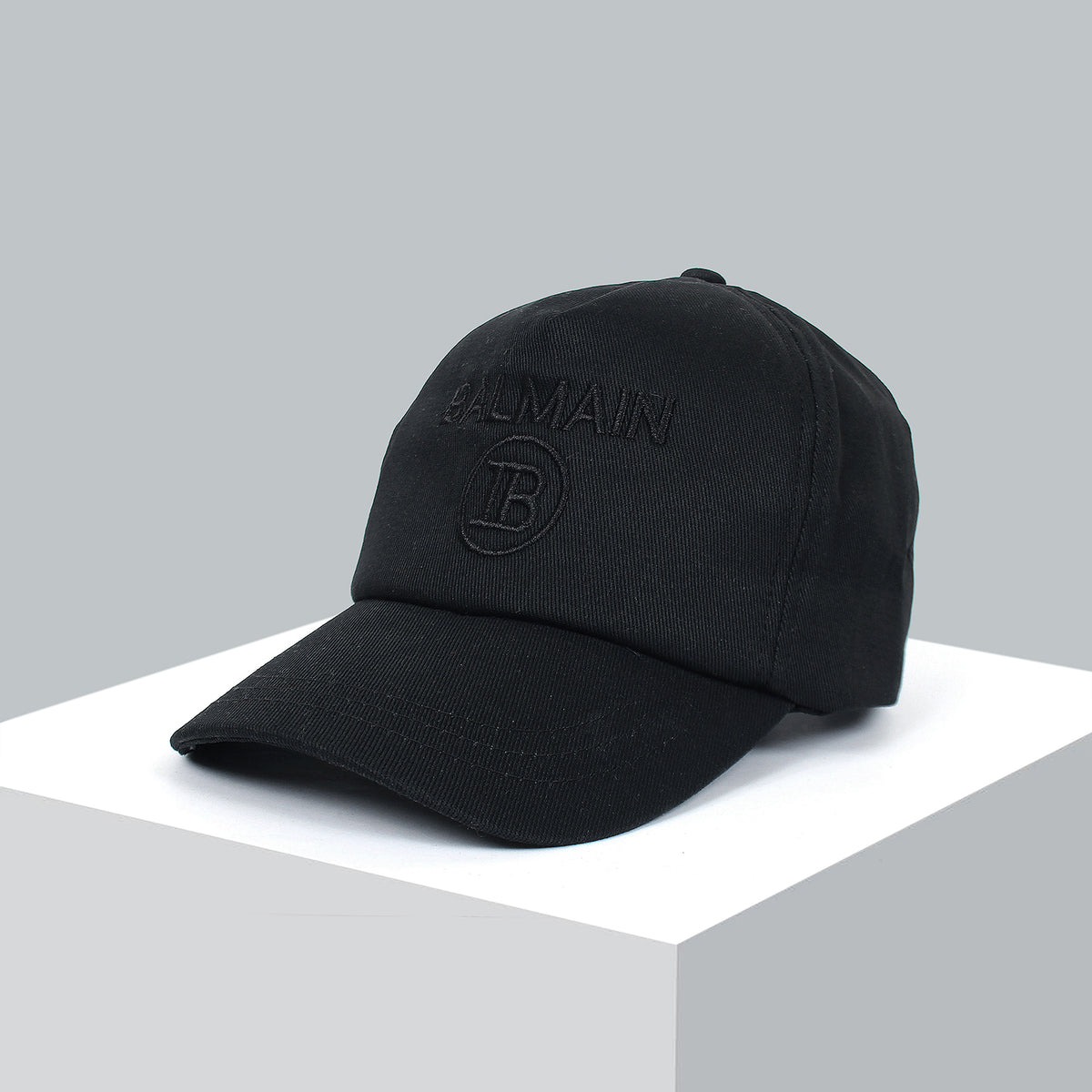 Balmain Black Basic Logo Cap – leftovershub