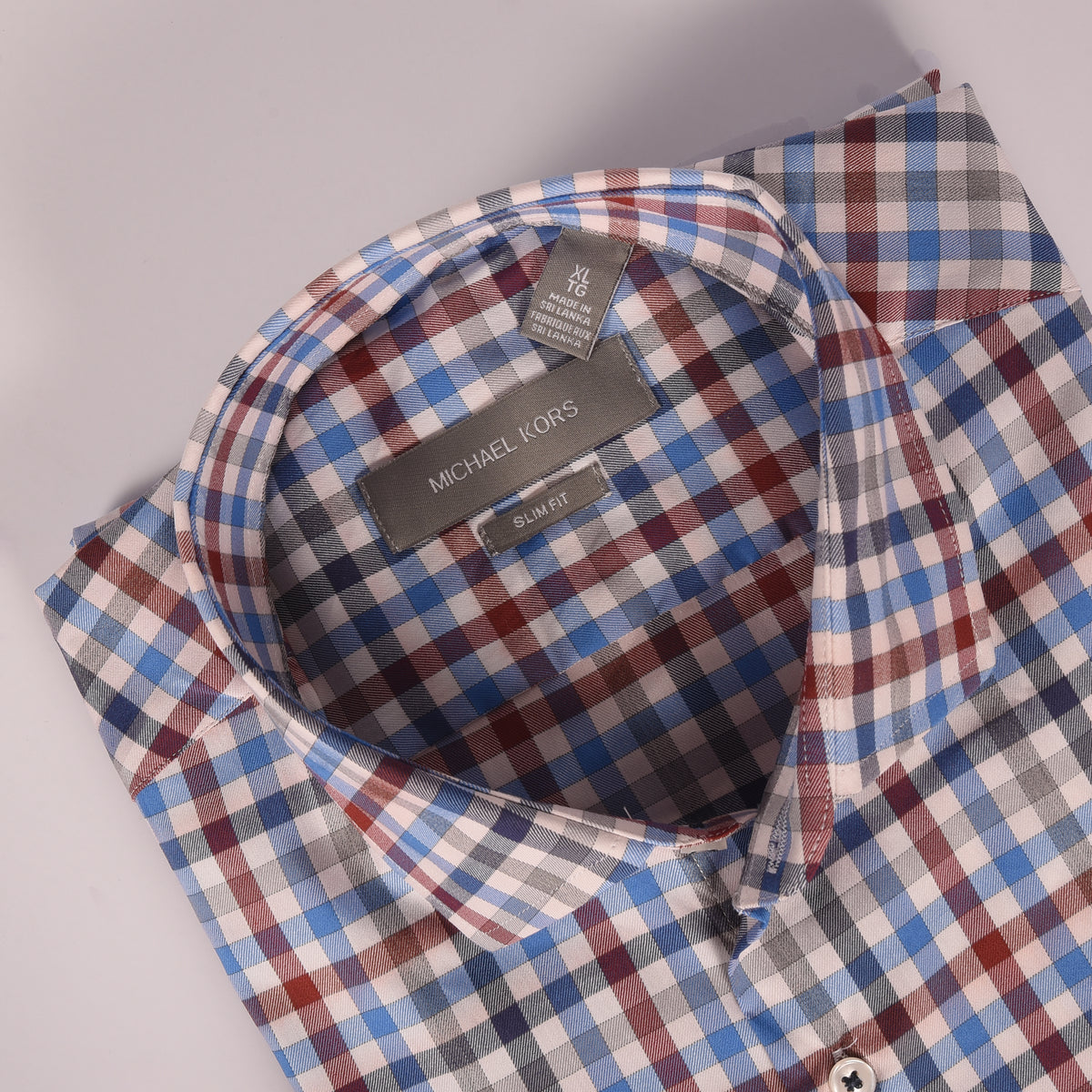 MK Red & Blue Quard Checkered Shirt – leftovershub
