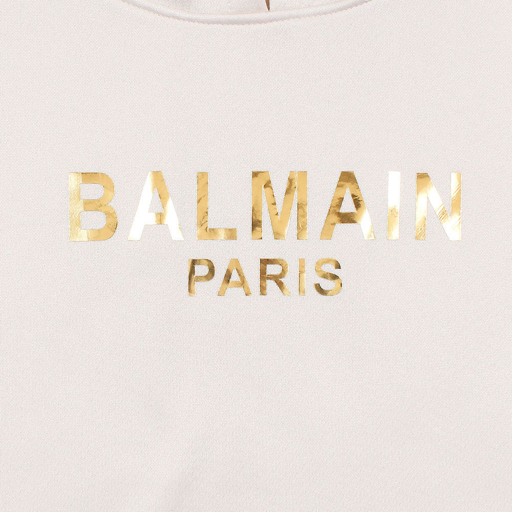 Balmain Basic Off-White Hoodie – leftovershub