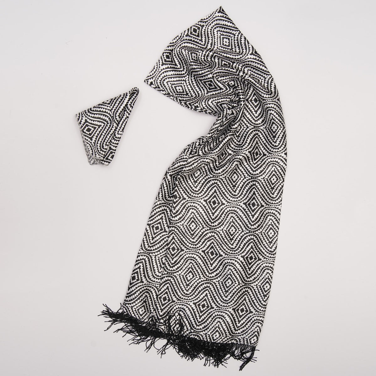 ZR Silver Enigma Silk Scarf (31) – leftovershub